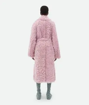 Bottega Veneta Belted Shearling Coat