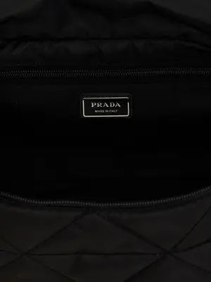 Prada Quilted Triangle-logo Shoulder Bag