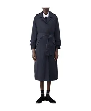 Thom Browne Twill Car Coat - Black