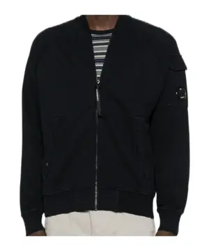 C.P. COMPANY Zip-up Jacket With Ribbed Accents