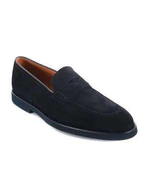 DOUCAL'S Suede Loafers - Black