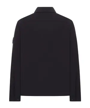 Stone Island Long Sleeve Logo Patch Shirt - Black