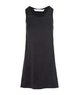 Palm Angels Sleeveless Sporty Midi Dress - Black