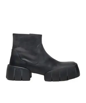 DIESEL® D-tex Oiled Leather Platform Boots