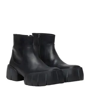 DIESEL® D-tex Oiled Leather Platform Boots