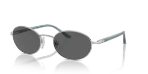 Persol Oval Metal Sunglasses - Transparent Blue
