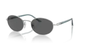 Persol Oval Metal Sunglasses - Transparent Blue