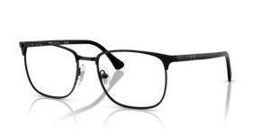 Persol Persol Square Metal Eyeglasses Black