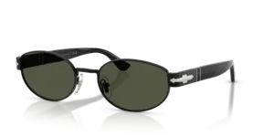 Persol Oval Metal Sunglasses - Black