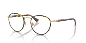 Persol Full Rim Round Eyeglasses - Caffe