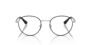 Persol Full Rim Round Eyeglasses - Silver