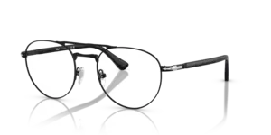 Persol Round Metal Eyeglasses - Black