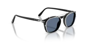 Persol Clip-on Sunglasses - Matte Silver