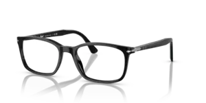 Persol Persol Full Rim Acetate Rectangle Eyeglasses Black