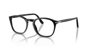 Persol Full Rim Acetate Eyeglasses - Black