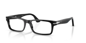 Persol Acetate Rectangle Eyeglasses - Black