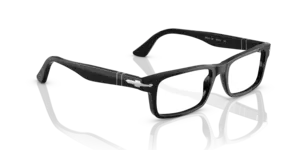 Persol Acetate Rectangle Eyeglasses - Black