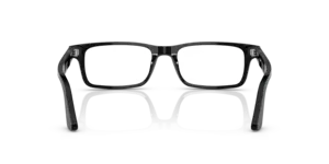 Persol Acetate Rectangle Eyeglasses - Black