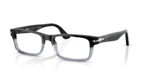 Persol Acetate Rectangle Eyeglasses - Black