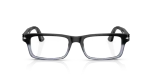 Persol Acetate Rectangle Eyeglasses - Black