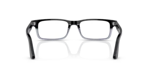 Persol Acetate Rectangle Eyeglasses - Black