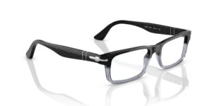 Persol Acetate Rectangle Eyeglasses - Black
