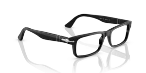 Persol Acetate Rectangle Eyeglasses - Black