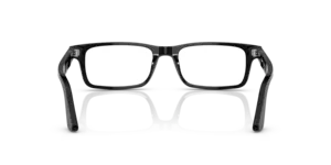 Persol Acetate Rectangle Eyeglasses - Black