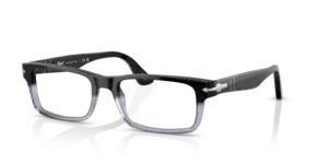Persol Acetate Rectangle Eyeglasses - Black