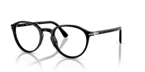 Persol Full Rim Acetate Eyeglasses - Black