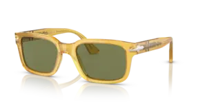 Persol Acetate Full Rim Rectangular Sunglasses - Miele