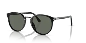Persol Acetate Square Frame Sunglasses - Black
