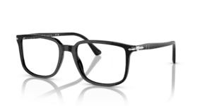 Persol Full Rim Acetate Eyeglasses - Black