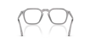 Persol Square Frame Eyeglasses - Transparent Grey