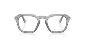 Persol Square Frame Eyeglasses - Transparent Grey
