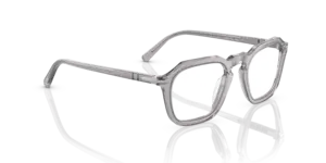 Persol Square Frame Eyeglasses - Transparent Grey