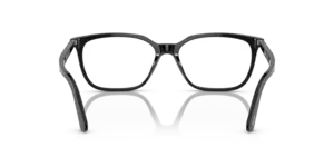 Persol Acetate Rectangle Eyeglasses - Black