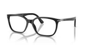 Persol Acetate Rectangle Eyeglasses - Black