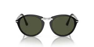 Persol Folding Acetate And Metal Sunglasses - Silver