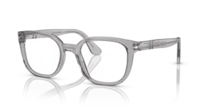 Persol Acetate Optical Frame Eyeglasses - Transparent Grey