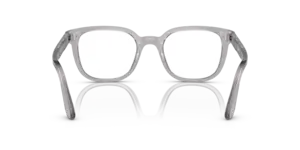 Persol Rectangular Full Rim Eyeglasses - Transparent Grey