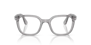 Persol Rectangular Full Rim Eyeglasses - Transparent Grey