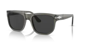 Persol Persol Rectangular Full Rim Sunglasses Opal Smoke