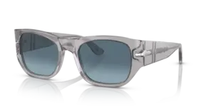 Persol Persol Black Acetate Sunglasses Transparent Grey