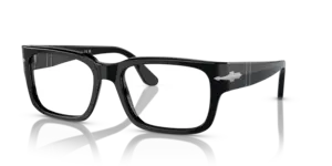 Persol Persol Rectangular Acetate Eyeglasses Black