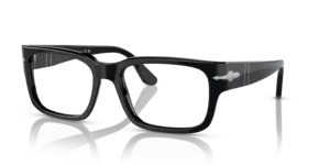 Persol Rectangular Acetate Eyeglasses - Black