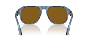 Persol Aviator Sunglasses - Transparent Navy