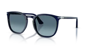 Persol Round Frame Acetate Eyeglasses - Cobalto