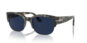 Persol Acetate Eyeglasses With Green Lenses And Tortoiseshell Frame - Brown Tortoise