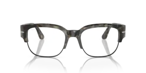 Persol Acetate Eyeglasses With Green Lenses And Tortoiseshell Frame - Brown Tortoise